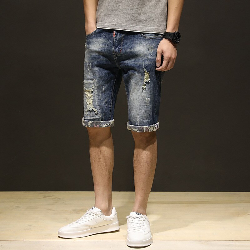 Nice Pop Shorts Men Jeans Brand-Clothing Retro Nos... – Vicedeal