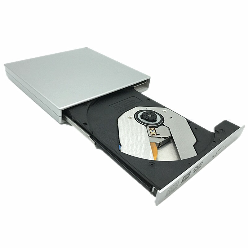 External silver USB 2 8x DVDRW DL DVDRW CD RW Burn... – Grandado