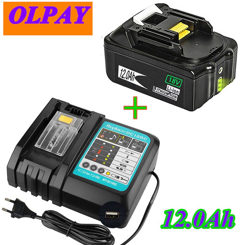 Original 18V 12Ah Rechargeable Battery Li-Ion Batt... – Grandado