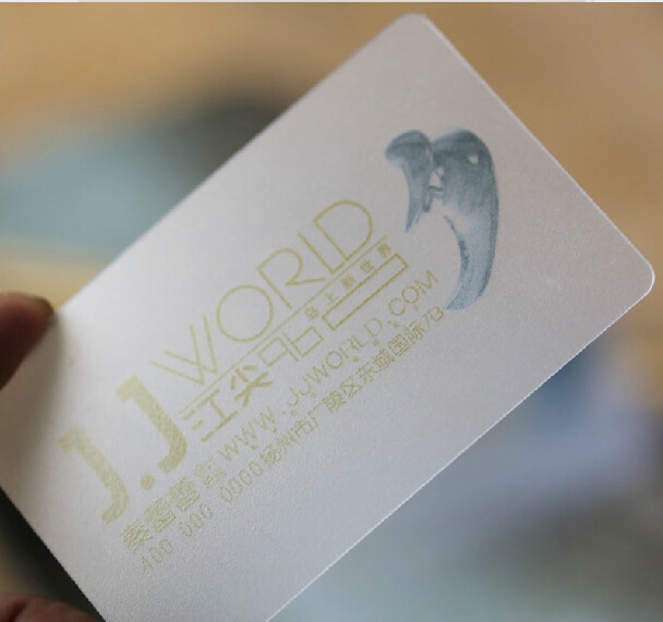 Free Plastic transparent business card one faced p... – Grandado