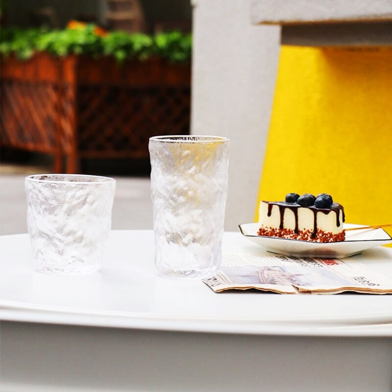 300ml/350ml Clear Beer Glass Glacier Pattern Wine ... – Vicedeal