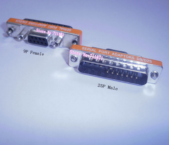 9P DB25 Male DB9 Female Adapter D9/D25 Serial Port... – Grandado