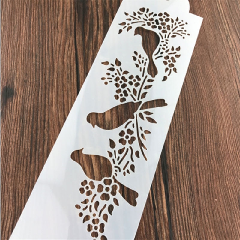 1PC Magpie Bird on Branches Shaped Reusable Stenci... – Grandado