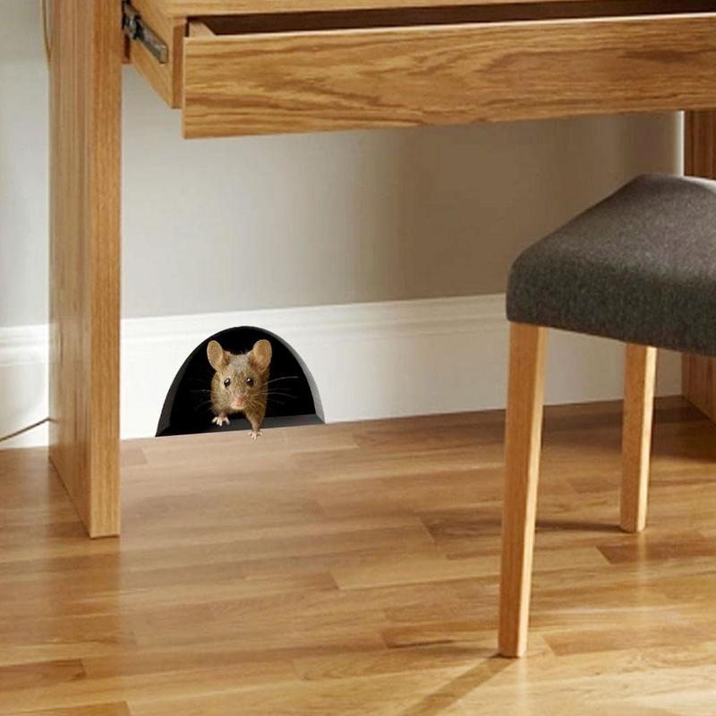 Muis & Gat Decal Sticker Voor Thuis Deur Trap Wind... – Grandado