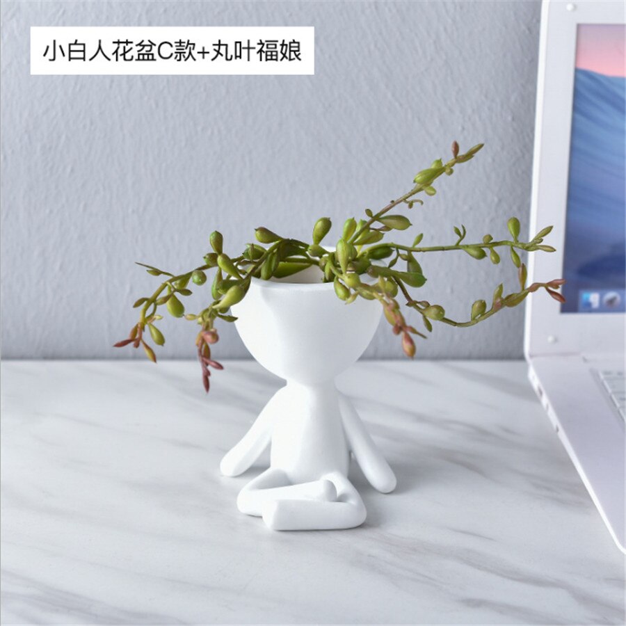 Style Cute Flower Pot Indoor Outdoor Art Portrait ... – Grandado