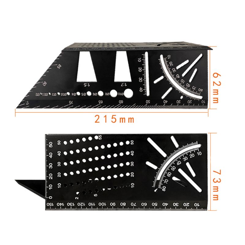 45 90 Degree Accurate Measuring Square Angle Ruler... – Vicedeal