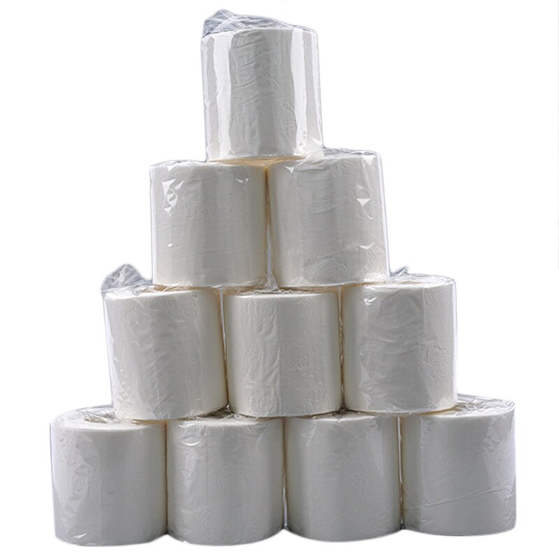 10pcs /pack Roll Paper Toilet Cleaning Paper 4 Lay... – Grandado