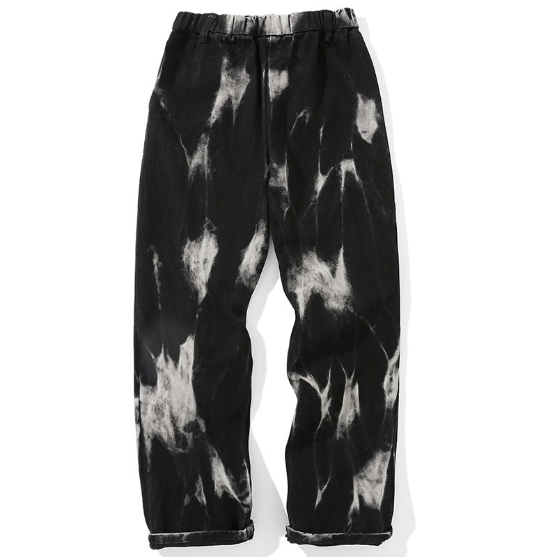 Aolamegs jeans menn tie dye print diablo style don... – Vicedeal