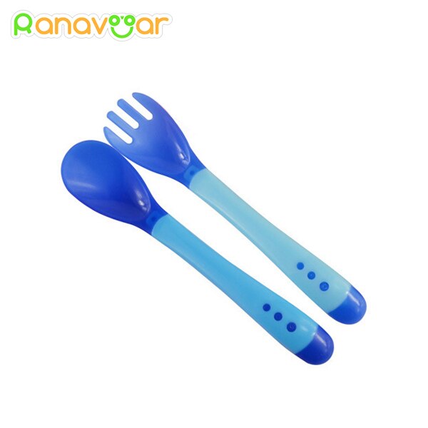 2pcs/set Silicone Soft Spoon Fork Set Handy Heat S... – Vicedeal