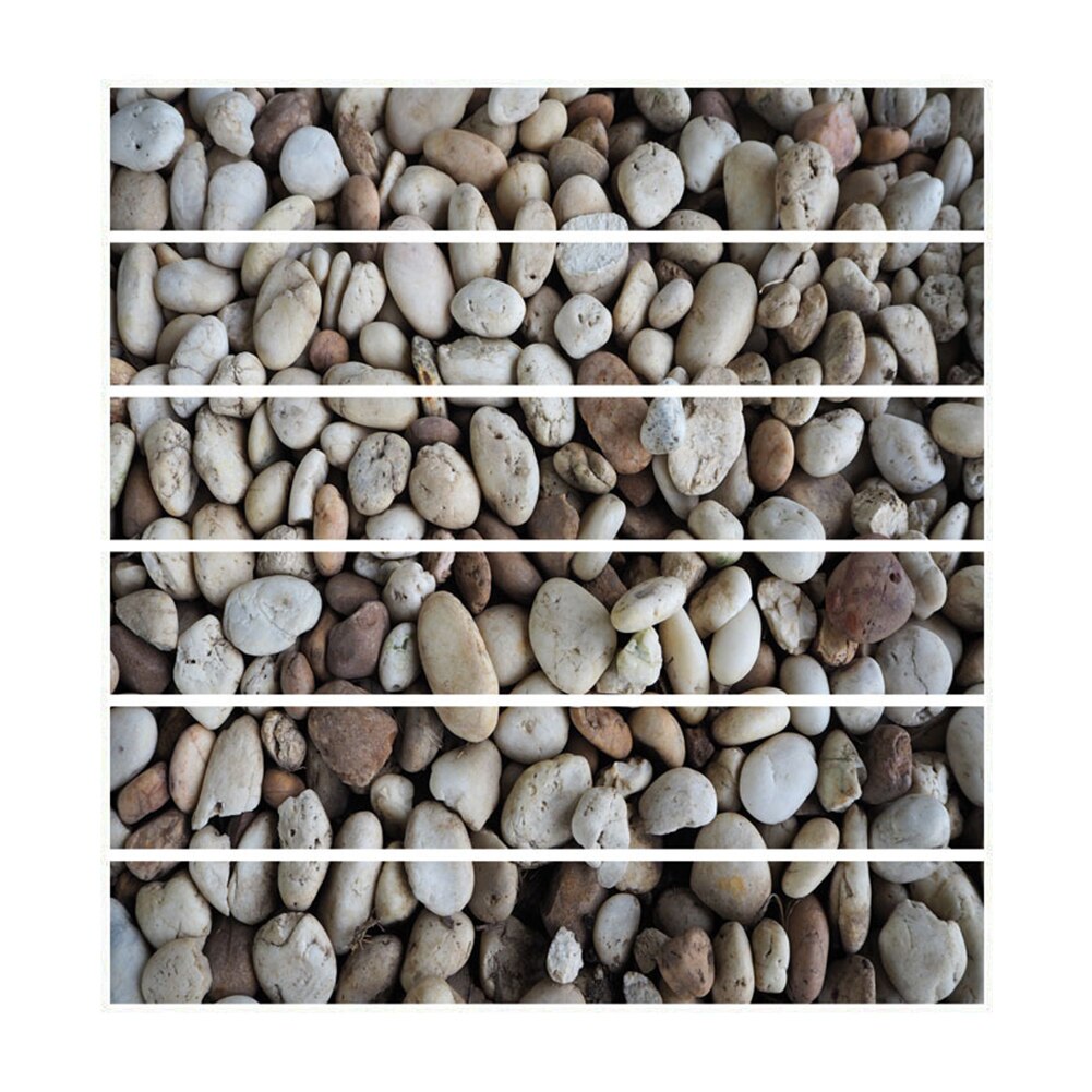 6Pcs/Set 3D Cobblestone Stair Stickers Adhesive Mu... – Grandado