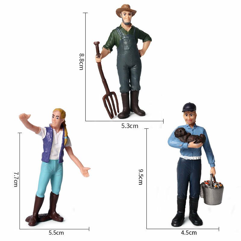 Farm People Farmer Police Breeder Farmwife Figure ... – Vicedeal