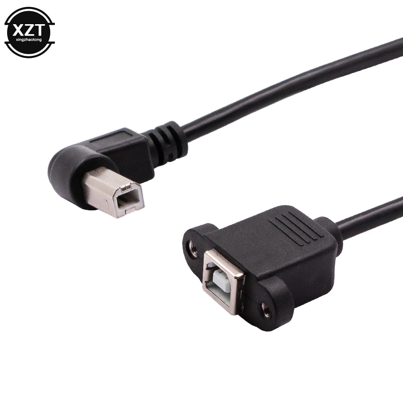 Right Angle USB 2.0 Type B Wire male to USB B fema... – Grandado