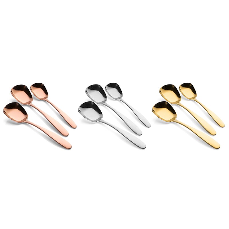 Practical 3 Pcs/Set Stainless Steel Flat Spoons Ch... – Grandado