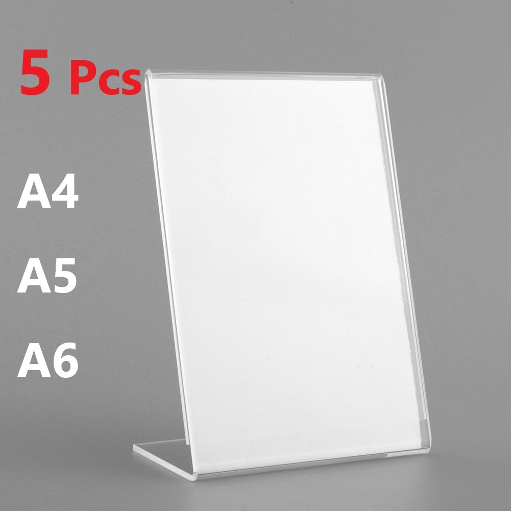 5Pcs A4/A5/A6 Acryl Display Stands Poster Houder M... – Vicedeal