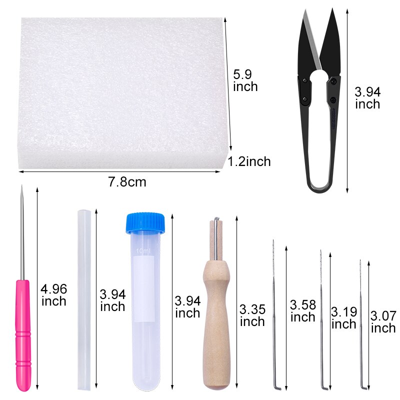 LMDZ 17Pcs/set DIY Felting Tools Felt Kit with Nee... – Grandado