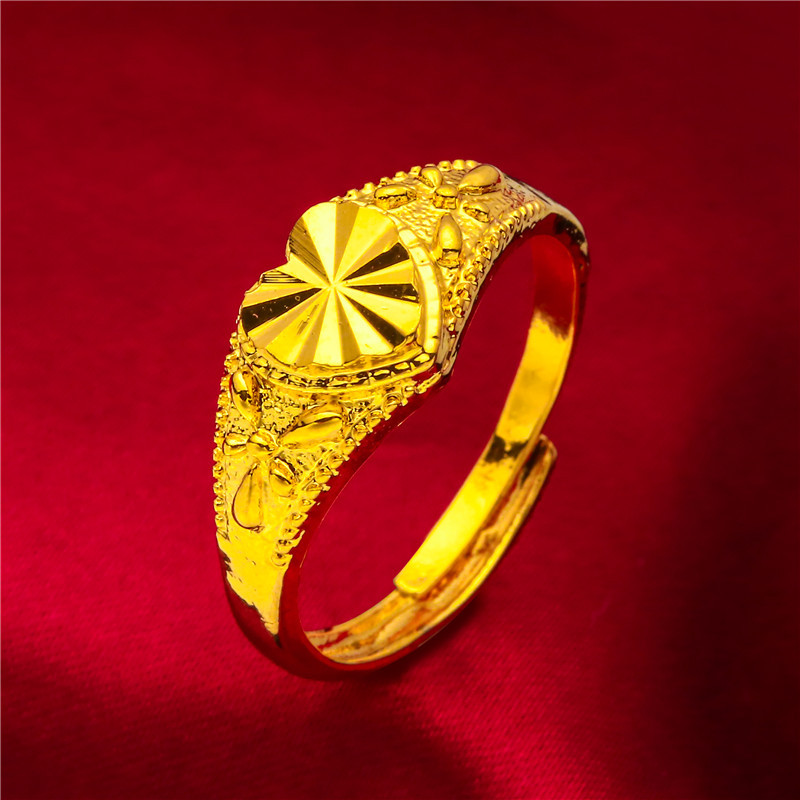 Dubai Flower Gold Color Arab Rings For Women Resiz... – Grandado
