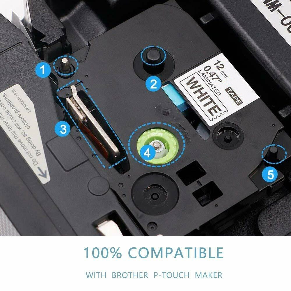 Labelife 1pcs TZe-135 TZ135 TZe135 TZ-135 White on... – Grandado