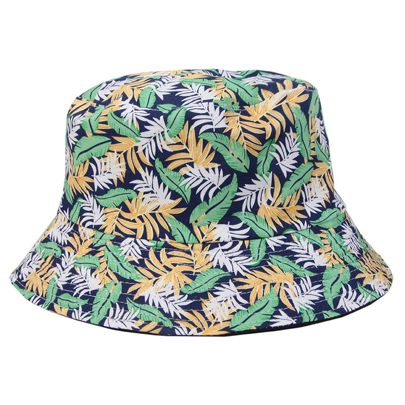 2022 Four Seasons Cotton Palm Leaf Pattern Bucket ... – Grandado