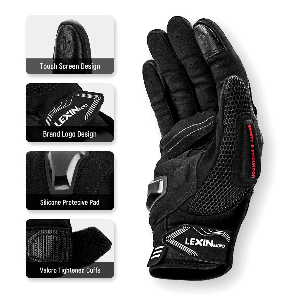 Lexin Summer Gloves Men for Motorcycle Breathable ... – Vicedeal