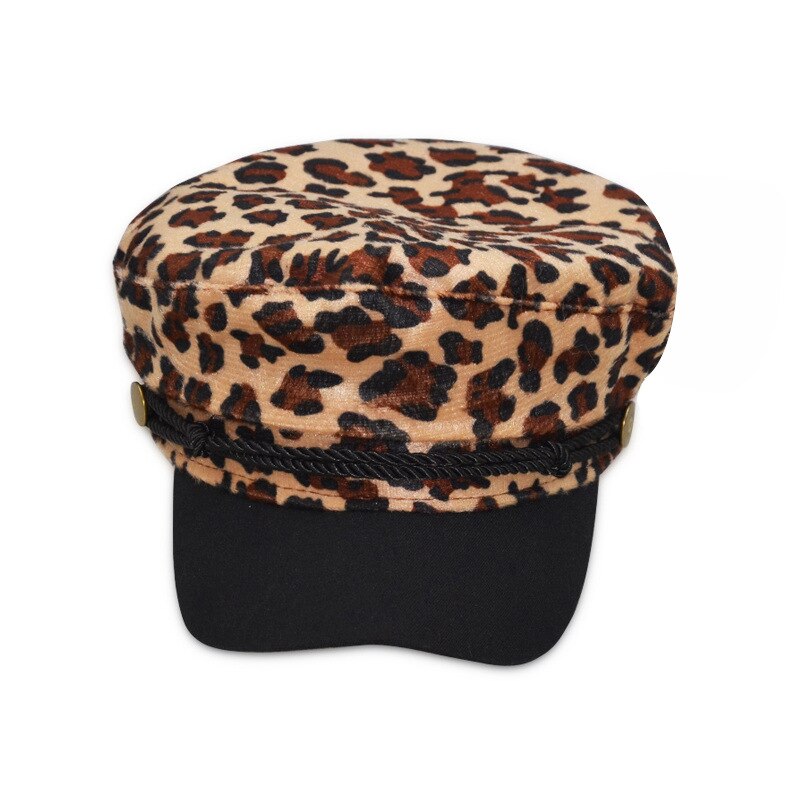 Hat Cap Women Casual Leopard Print Cap Solid Warm ... – Vicedeal