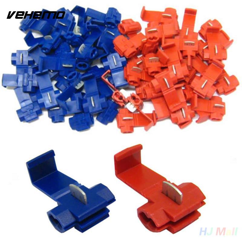 Vehemo 20Pcs Red Blue Electrical Cable Connectors ... – Grandado