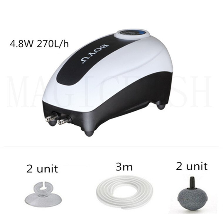 BOYU Aquarium Air Pump Single or Double Four Outle... – Grandado