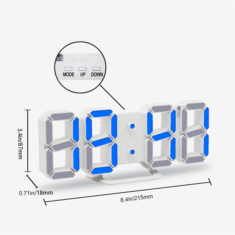 Modern Digital Led Table Desk Night Wall Clock Ala... – Vicedeal