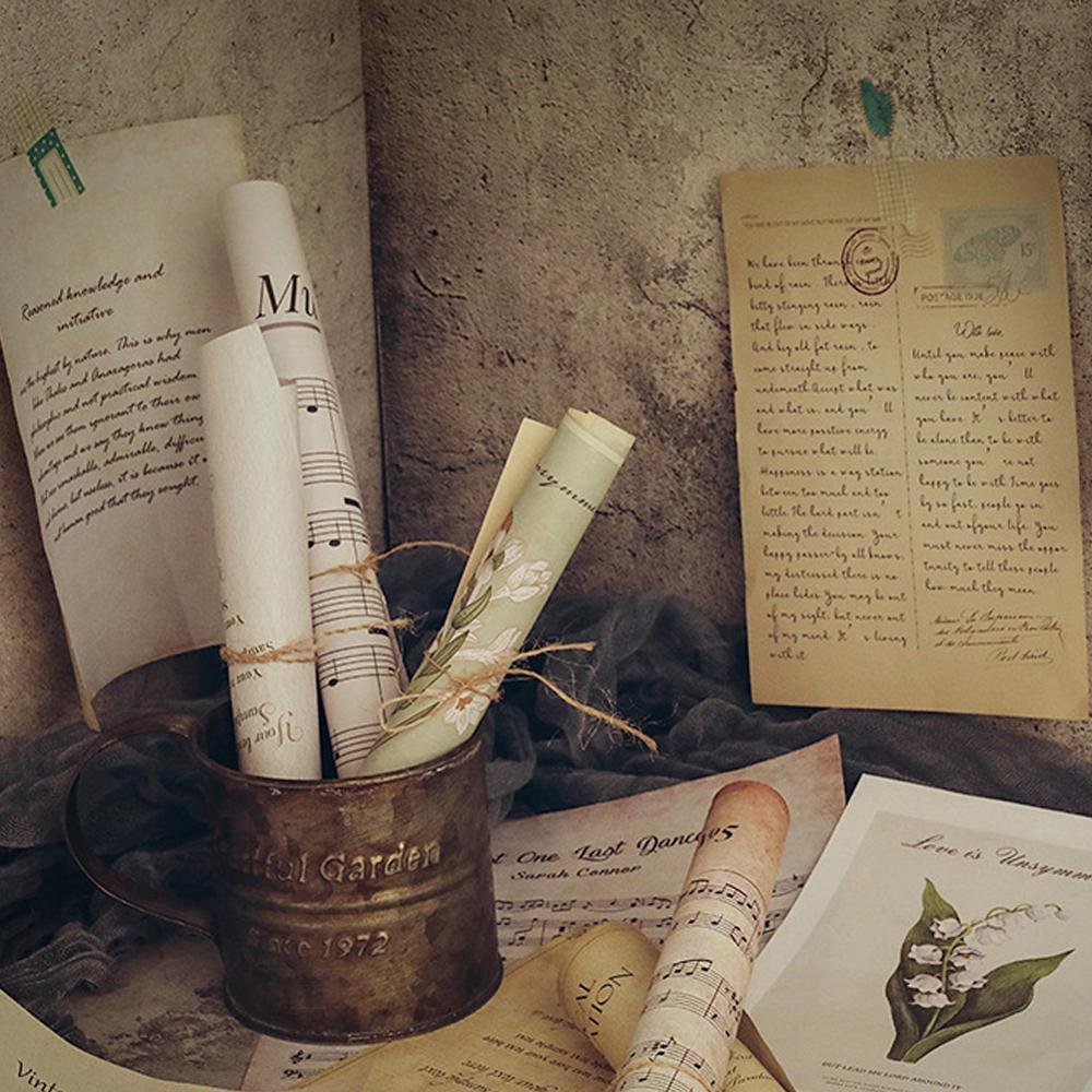 INS Retro Style Sheet Music Paper DIY Photography ... – Vicedeal