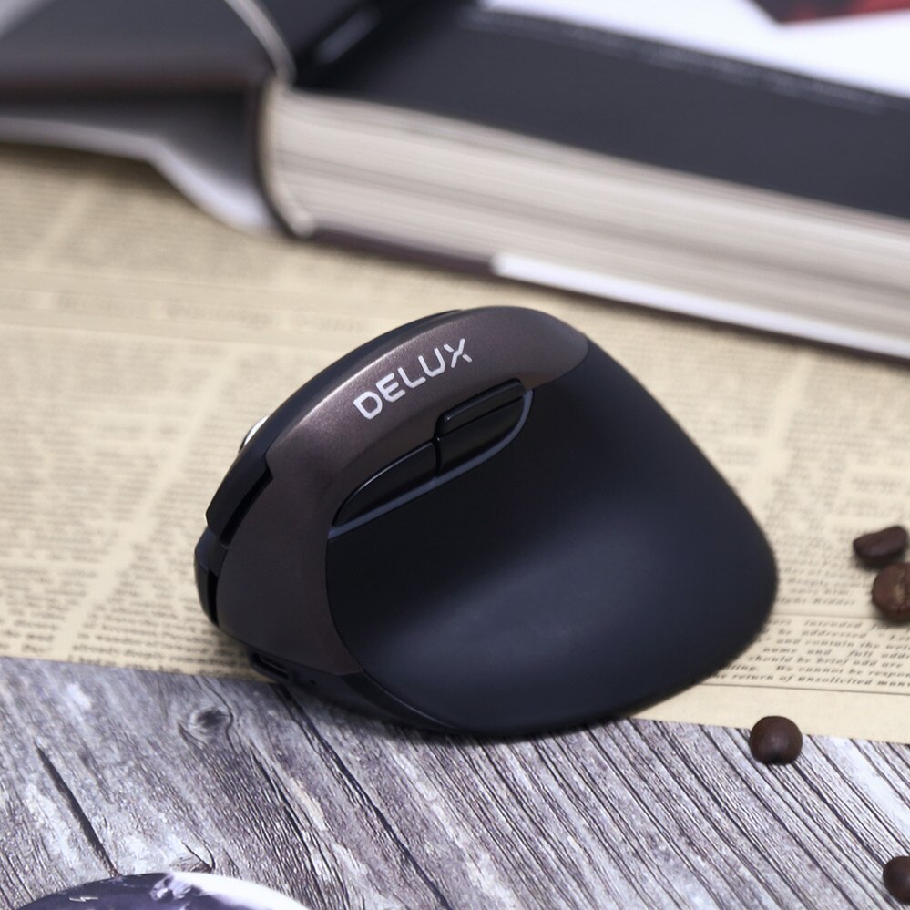 Delux M618Mini Jet Ergonomic Mouse Wireless Vertic... – Vicedeal