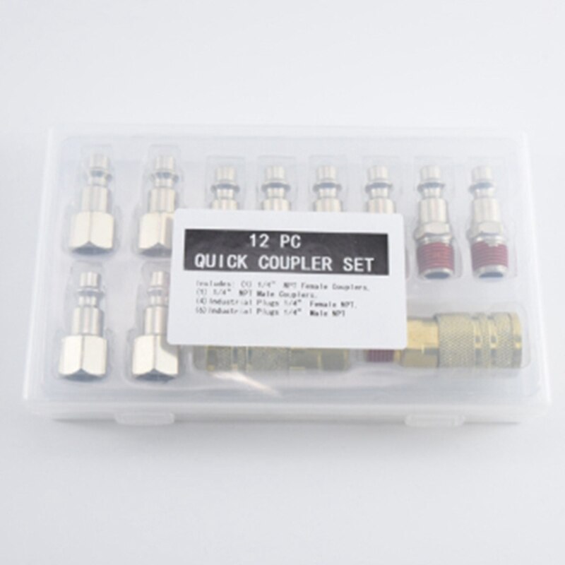 12Pcs Quick Coupler Set 1/4inch Npt Male and Femal... – Grandado