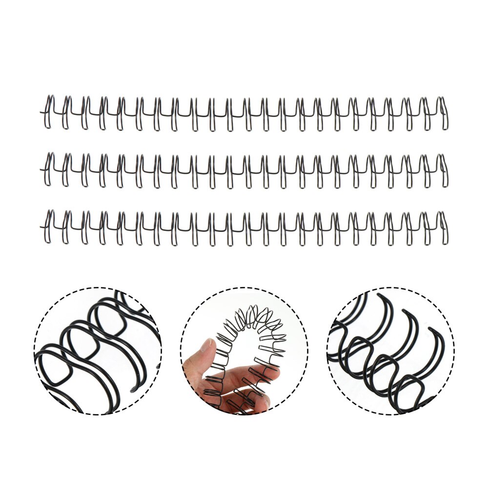 50pcs Wire Binding Spines Wire Binding Rings 23 Ho... – Grandado