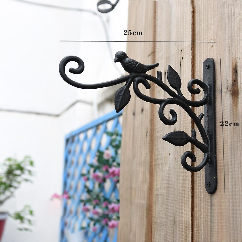 Hanging Plant Hook Cast Iron Flower Basket Hooks B... – Grandado