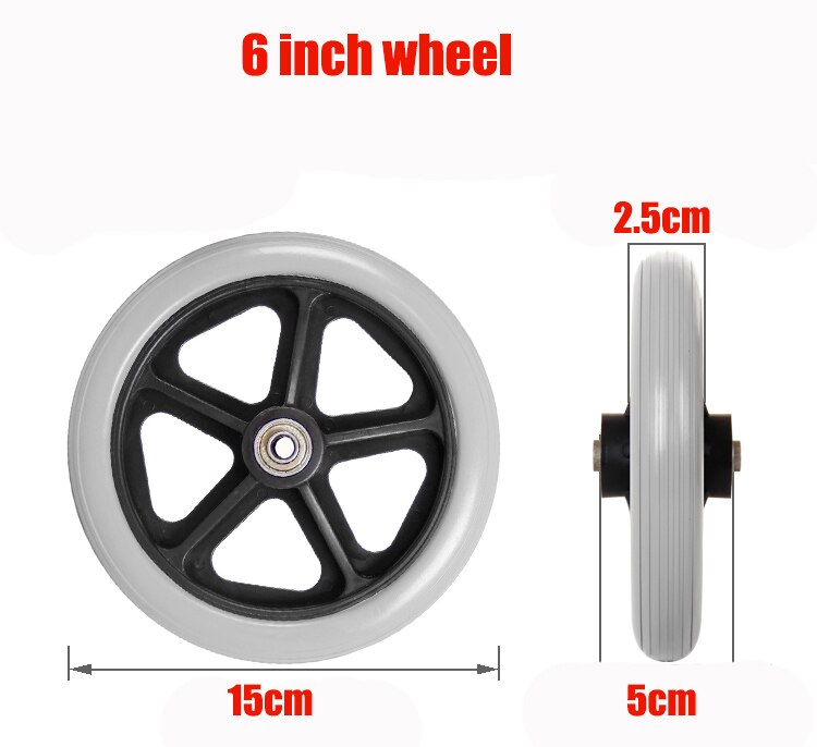 6/7/8 Inch Rolstoel Voorwiel Accessoires 6 "7" 8 "... – Grandado