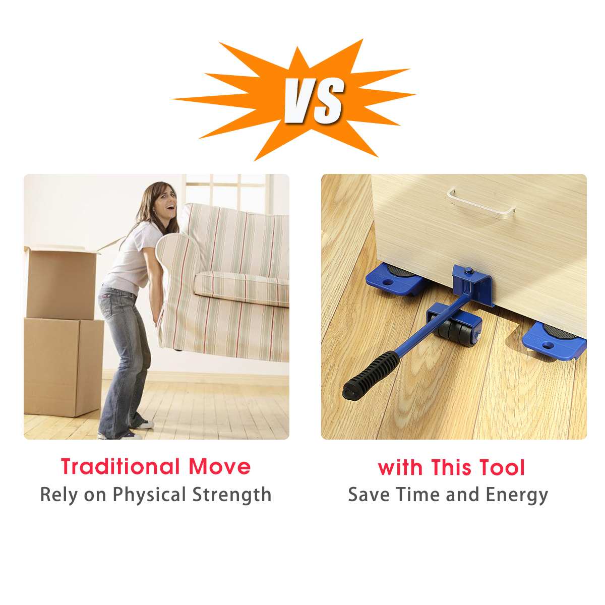 5pcs/set Furniture Transport Roller Set Furniture ... – Grandado