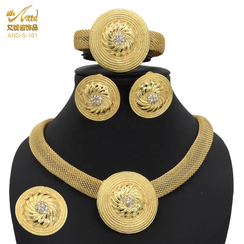ANIID Dubai Gold Jewelry Sets For Women Indian Wed... – Vicedeal ANIID Dubai Gold Jewelry Sets For Women Indian Wed... – Vicedeal