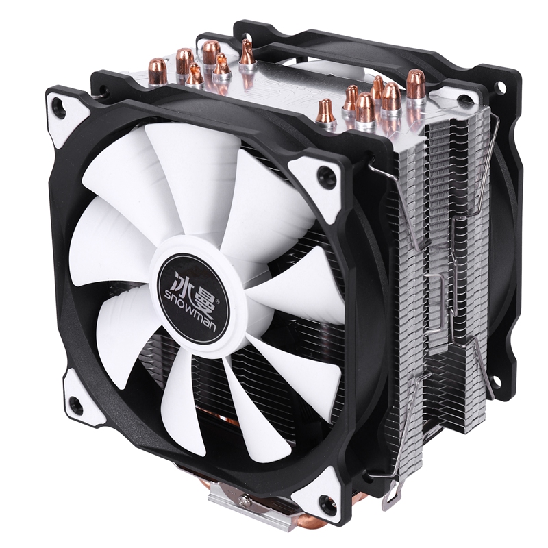 SNOWMAN M-T6 4PIN CPU Cooler Master 6 Heatpipe Dou... – Grandado