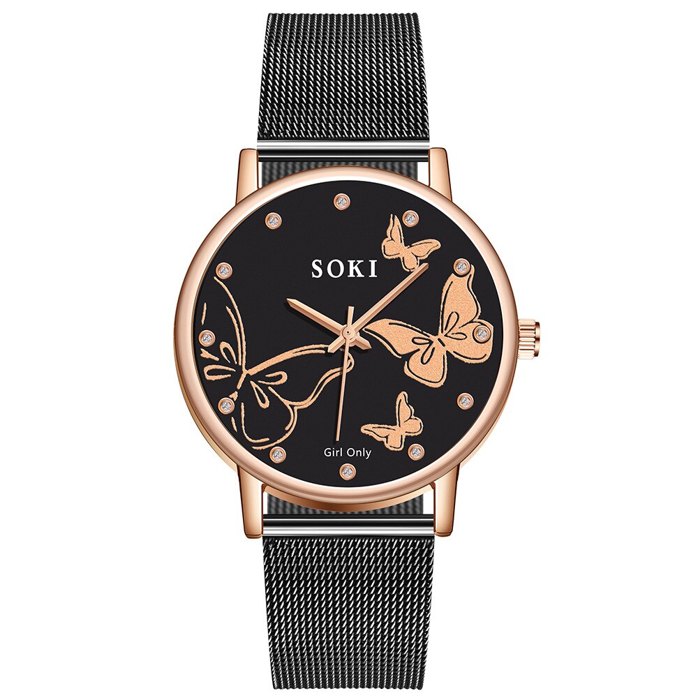 Relojes sencillos de acero inoxidable con correa d... – Grandado