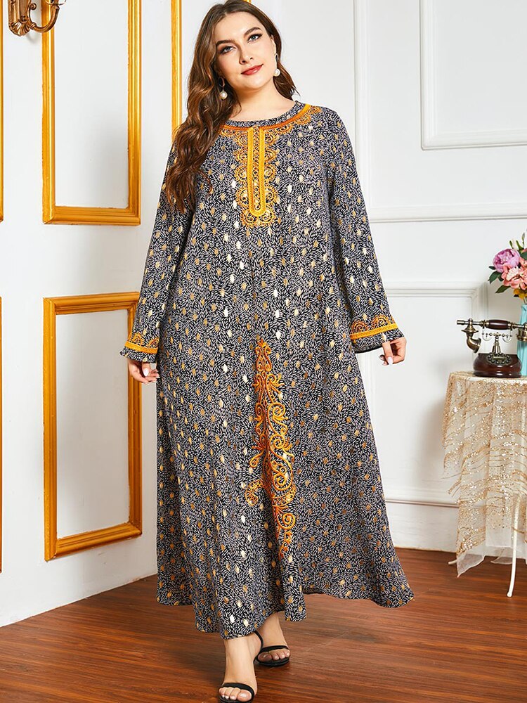 Vestidos Largos Dubai Abaya Turkey Hijab Muslim Dr... – Vicedeal