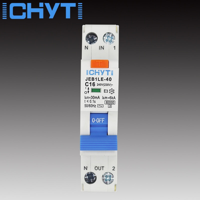 Type AC RCBO 32A 30mA 6KA 18mm 1P+N Type A Residua... – Grandado