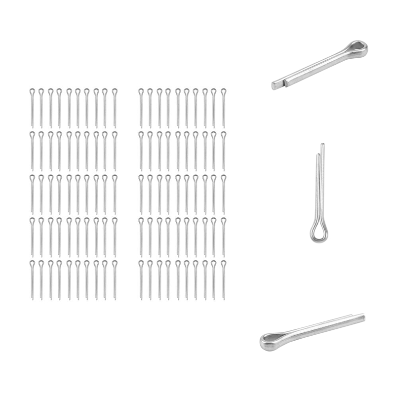 100Pcs 304 Rvs Splitpen Gesp U-Vormige Pin Stalen ... – Vicedeal