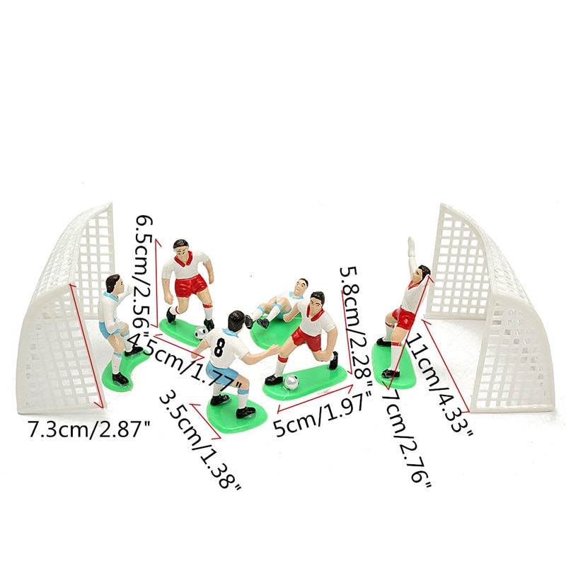 8Pcs/set Soccer Football Cake Topper Player Decora... – Grandado