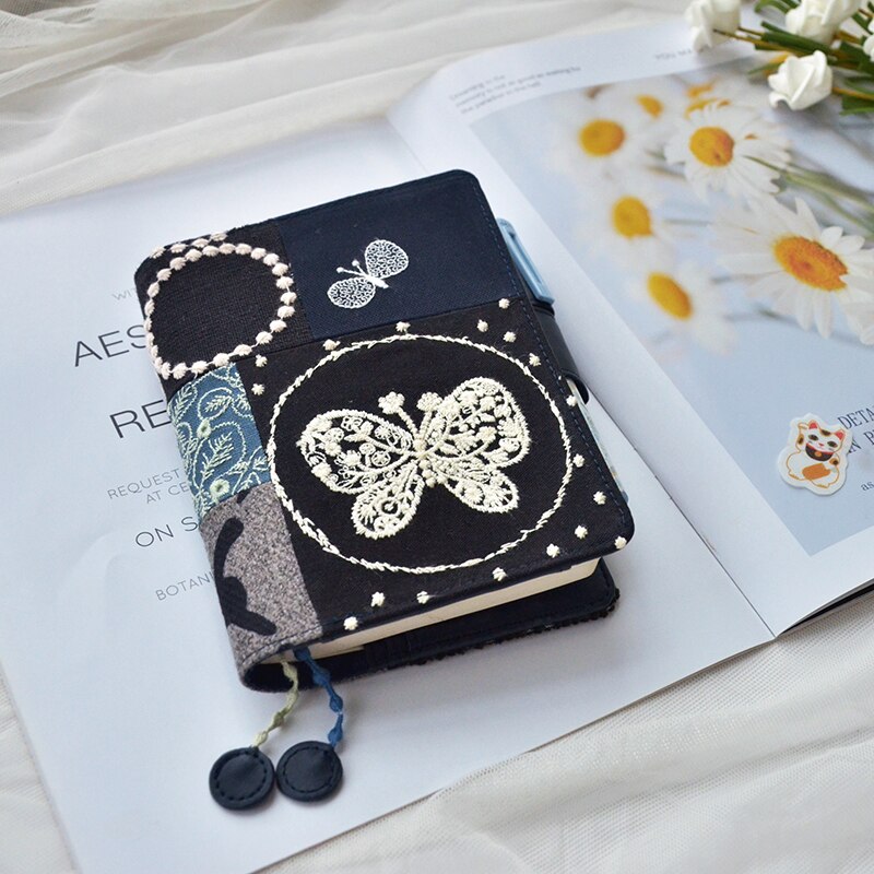 Butterfly Japanese Cloth My Hand Made Journal Cove... – Vicedeal