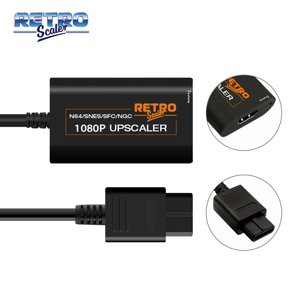 RetroScaler 1080P Upscaler Adapter 4:3/16:9 Aspect... – Grandado
