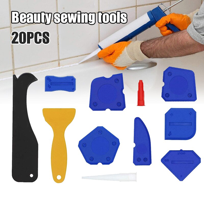 20Pcs/set Caulking Tool Kit with Silicone Scraper ... – Grandado