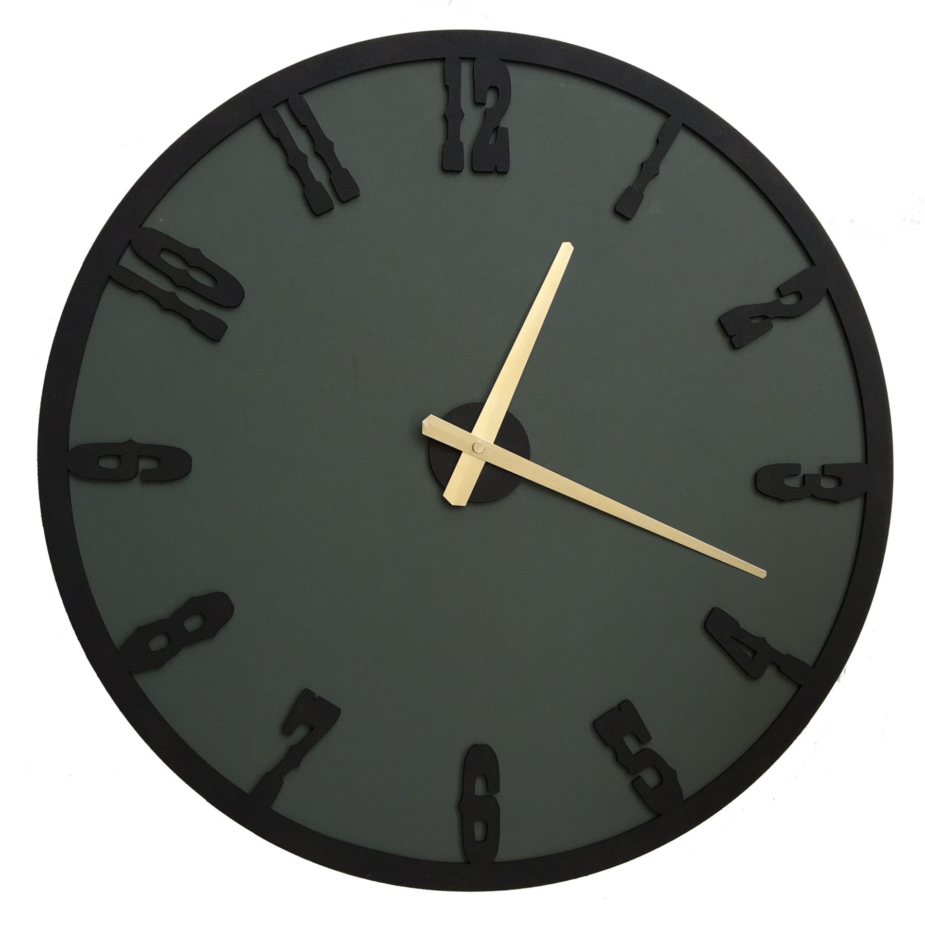 North Mold Green Black Decorative Wall Clock 48 Cm – Vicedeal