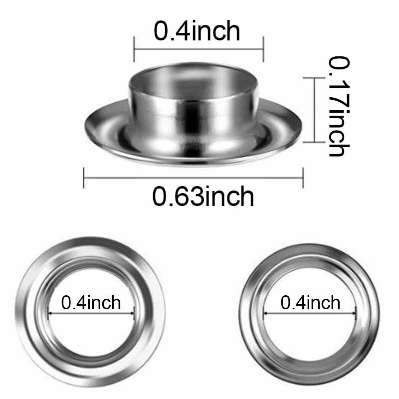 100 Sets Grommets Eyelets and Grommet Setting Tool... – Grandado