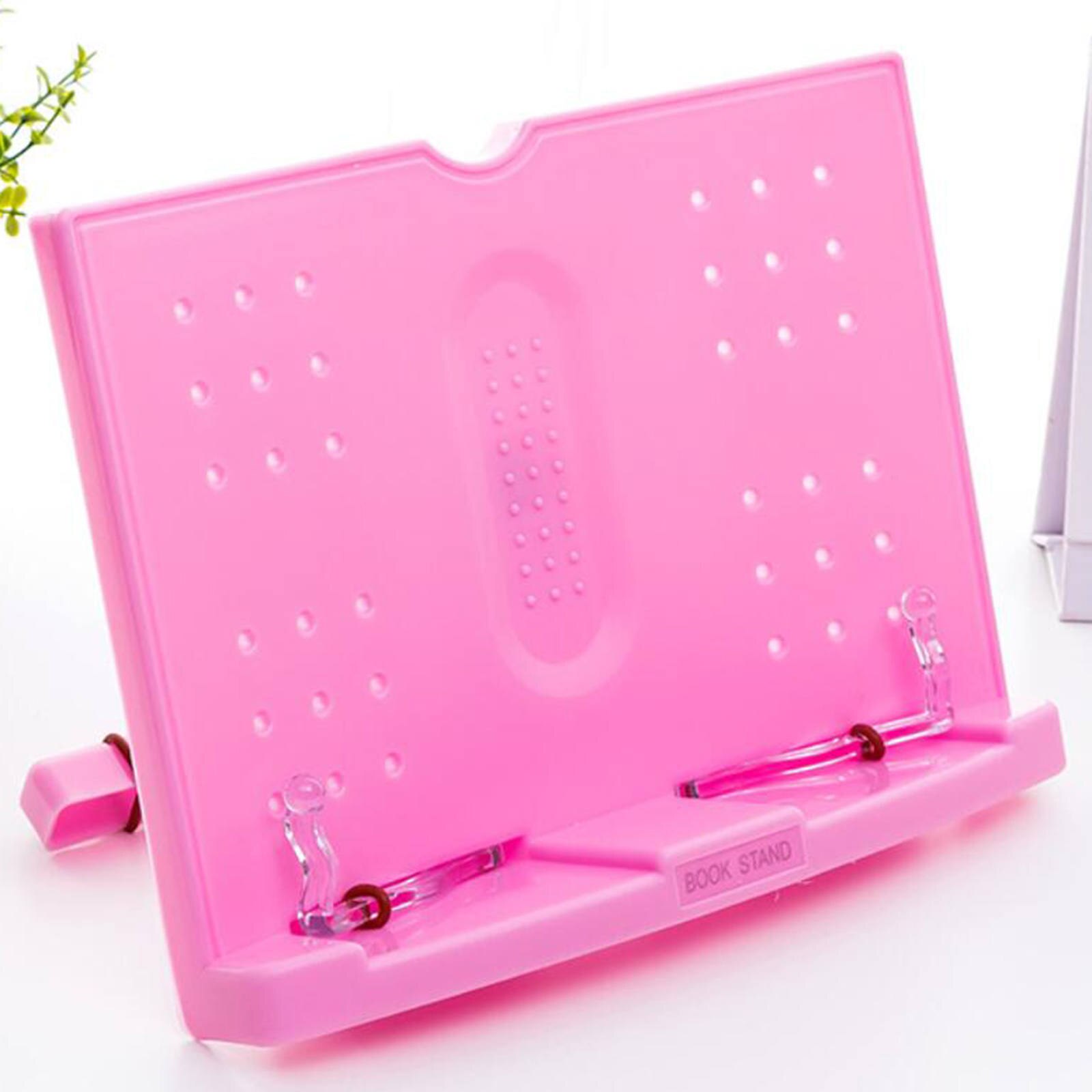 Plastic Book Stand Cookbook Holder with Page Clips... – Grandado