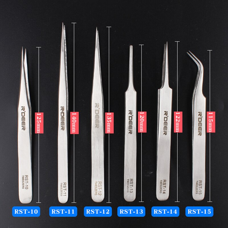 6 Stks/partij Roestvrijstalen Pincet Verlengen Sup... – Grandado