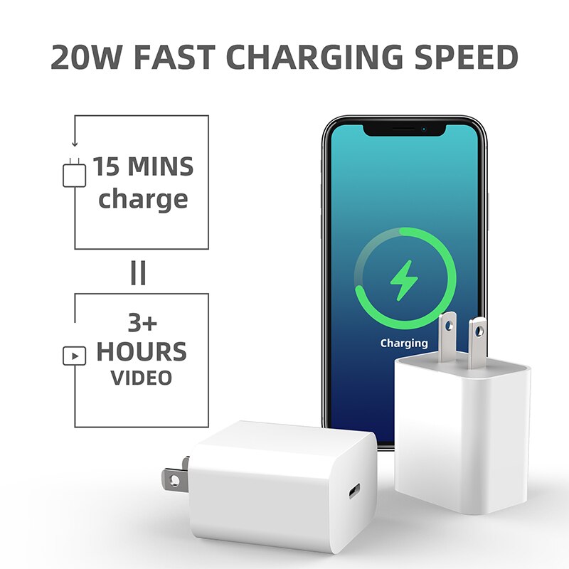 USB-C Charger 20W Quick Charge IMILAB 3.0 USB Fast... – Grandado