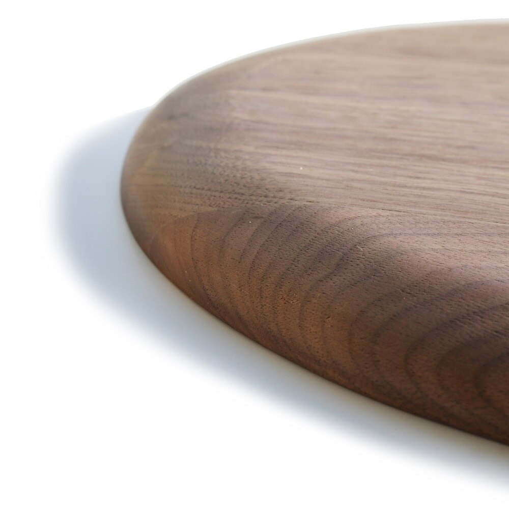 Oval Solid Wood Plate Black Walnut Wood Pan Sturdy... – Grandado